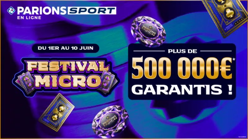 Festival Micro sur Parions Sport : 200 tournois pour plus de 500 000 ...